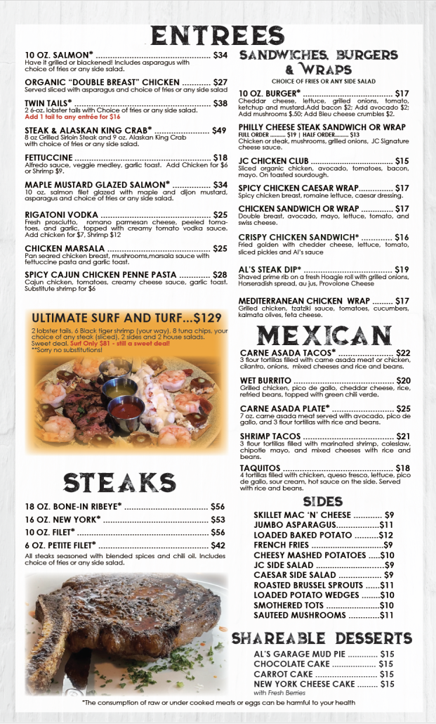 RUSTIC HOUSE SUMMERLIN SOUTH MENU - Rustic House